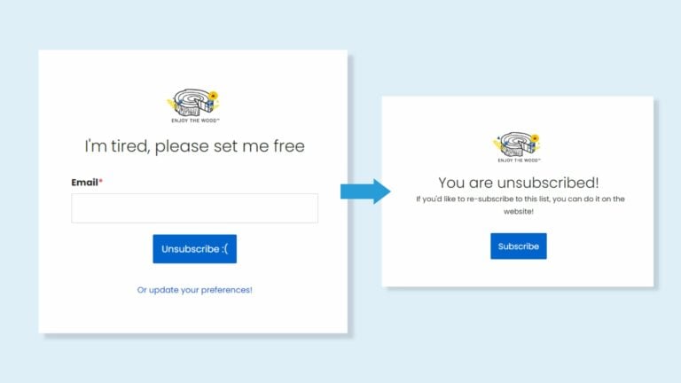 How To Convert Email Unsubscribe To Customer And Unsubscribe Page ...