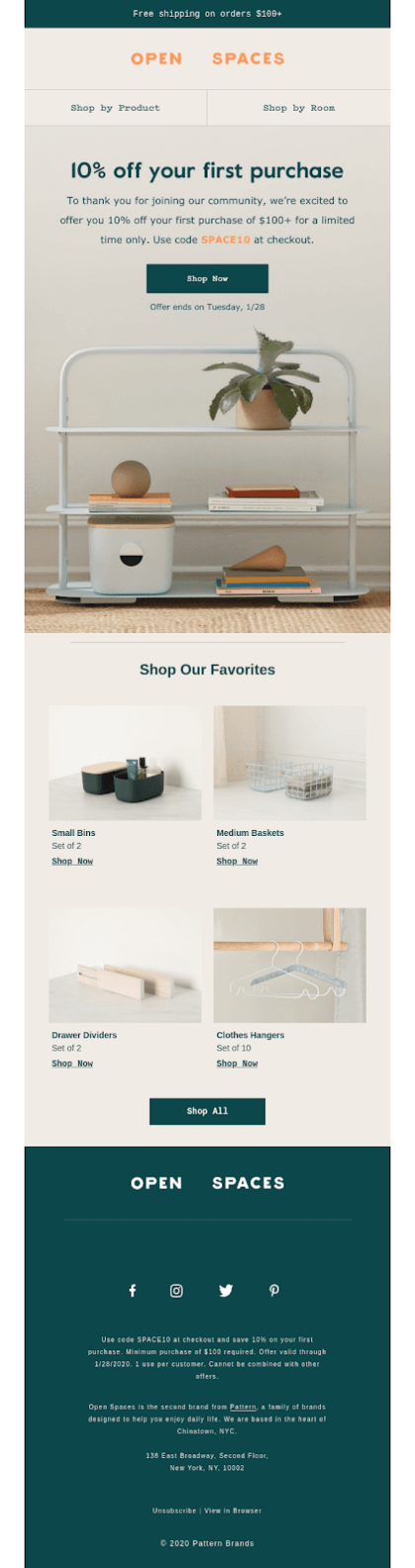 How to create a perfect eCommerce welcome email? | Flowium