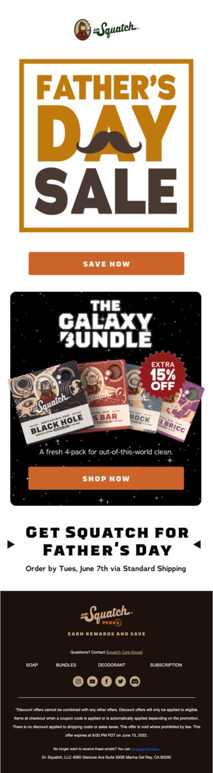 20+ Father’s Day Email Examples to Spark Your Creativity | Flowium