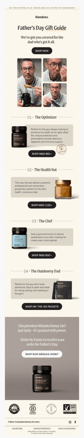 20+ Father’s Day Email Examples to Spark Your Creativity | Flowium