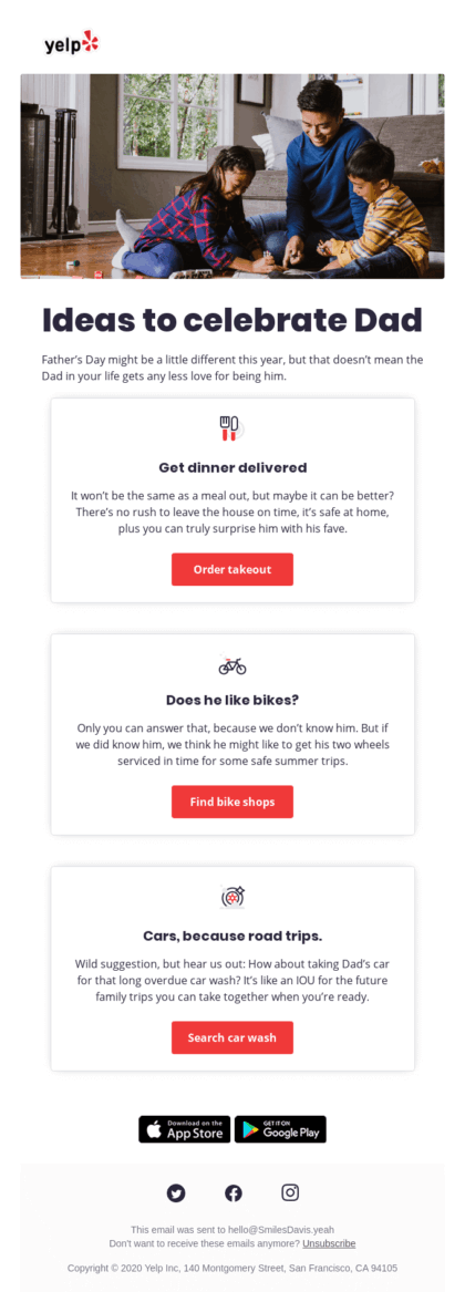 20+ Father’s Day Email Examples to Spark Your Creativity | Flowium