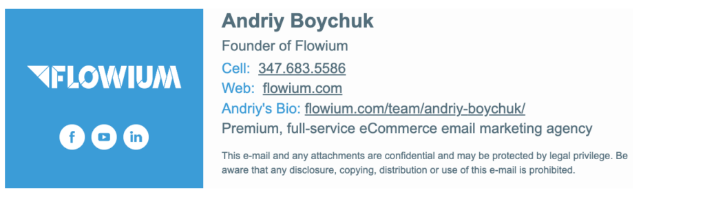 Professional Email Signature: Best Practices and Examples for Businesses | Flowium