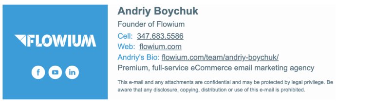 Professional Email Signature: Best Practices and Examples for Businesses | Flowium