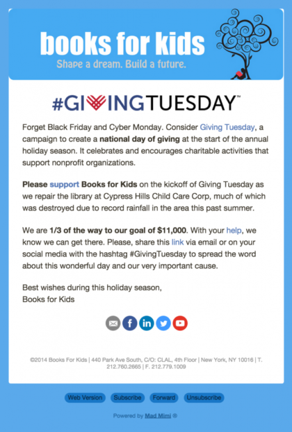 Giving Tuesday Email Examples and Strategies for the 2024 Campaign ...