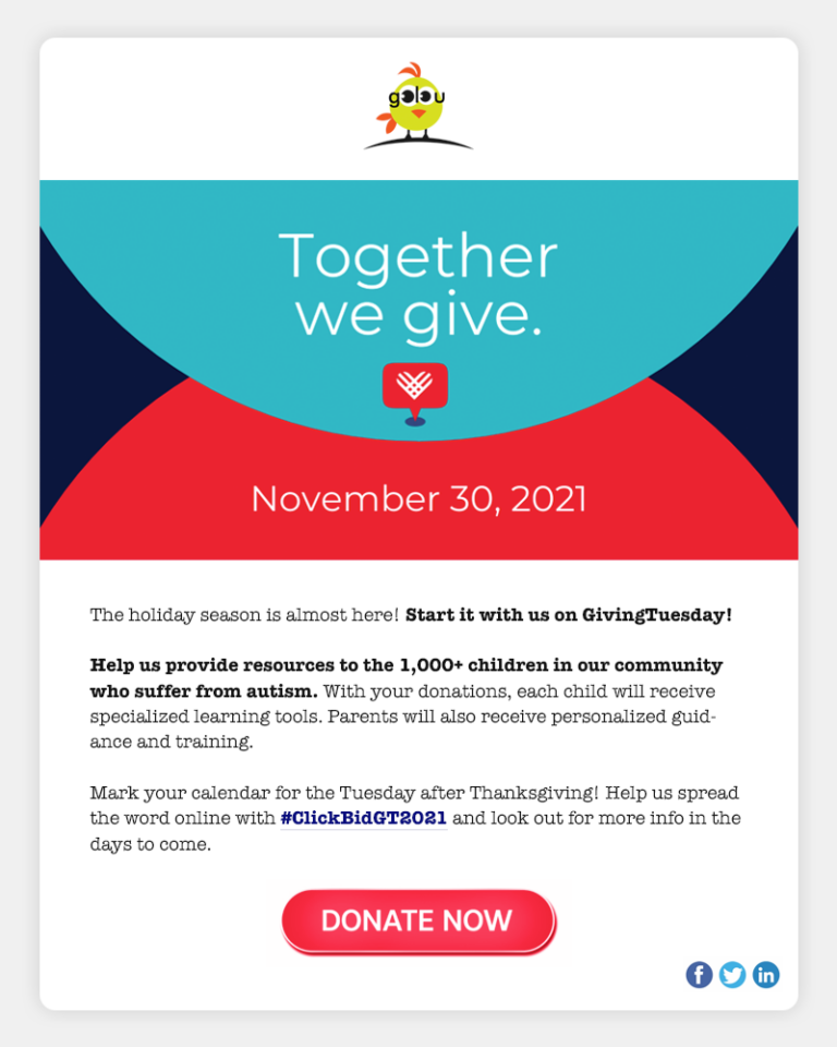 Giving Tuesday Email Examples and Strategies for the 2024 Campaign ...