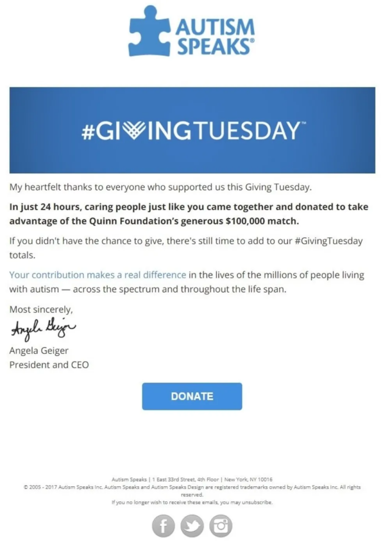 Giving Tuesday Email Examples and Strategies for the 2024 Campaign ...