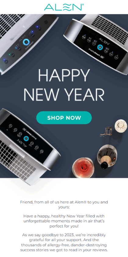 20+ Creative New Year Newsletter Examples and Ideas | Flowium
