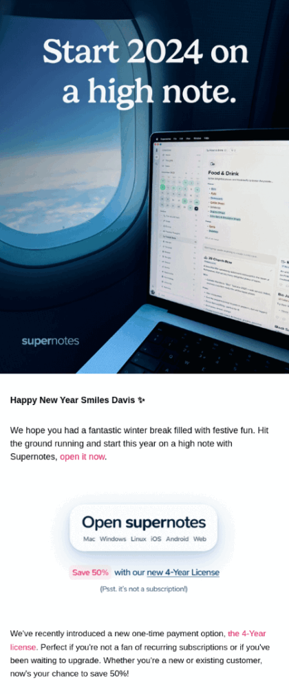 20+ Creative New Year Newsletter Examples and Ideas | Flowium