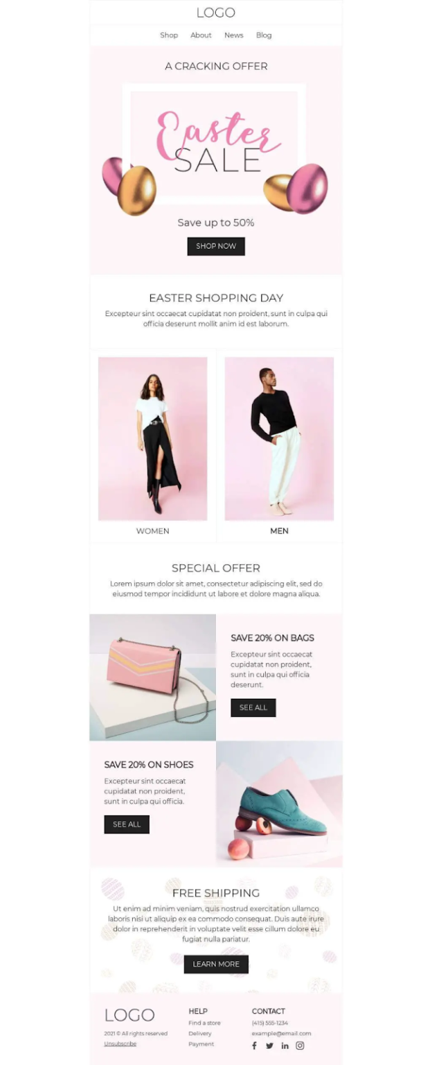 Easter Email: 14 Best Campaign Ideas and Examples | Flowium